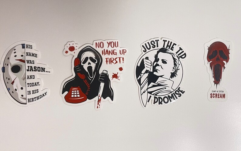 Horror Movie Sticker Michael Myers Sticker Ghostface - Etsy