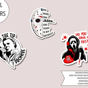 Horror Movie Sticker Michael Myers Sticker Ghostface - Etsy