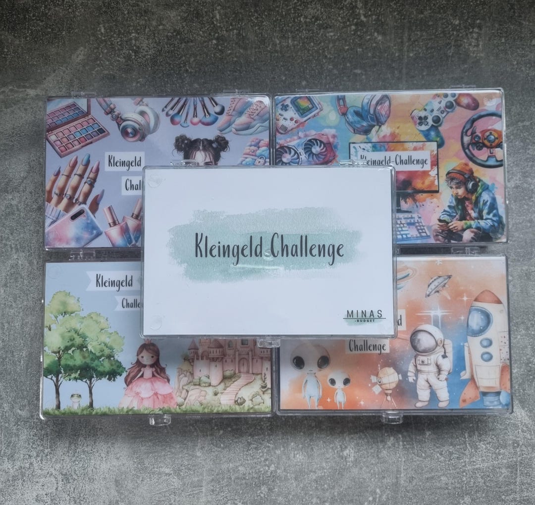 Kleingeld Challenge I Für Kinder, Kleingeld Box/Geld Sparen ...