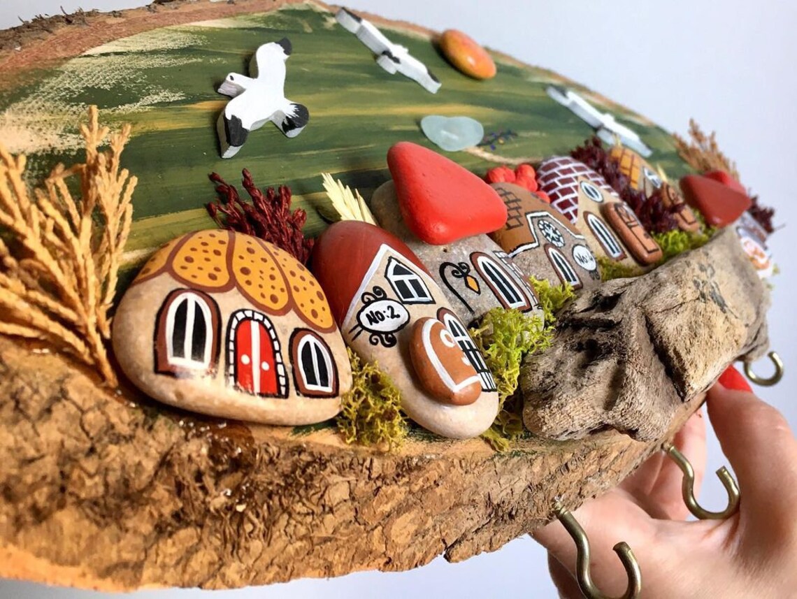 Handmade Key Holder From Natural Wood Key Holder for Wall - Etsy