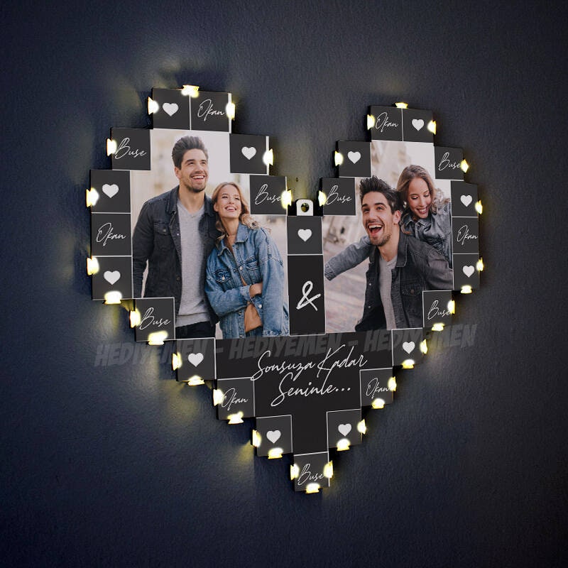 Led Heart Board Gift for Boyfriend, Led Heart Board Gift for Girlfriend ...