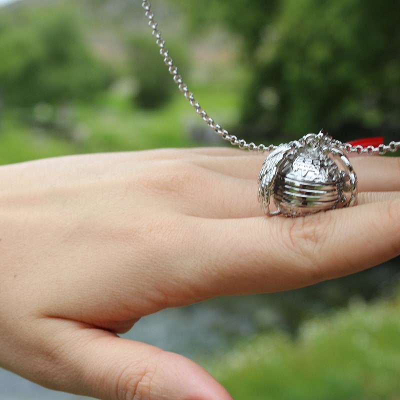 Ball Locket Necklace - Etsy