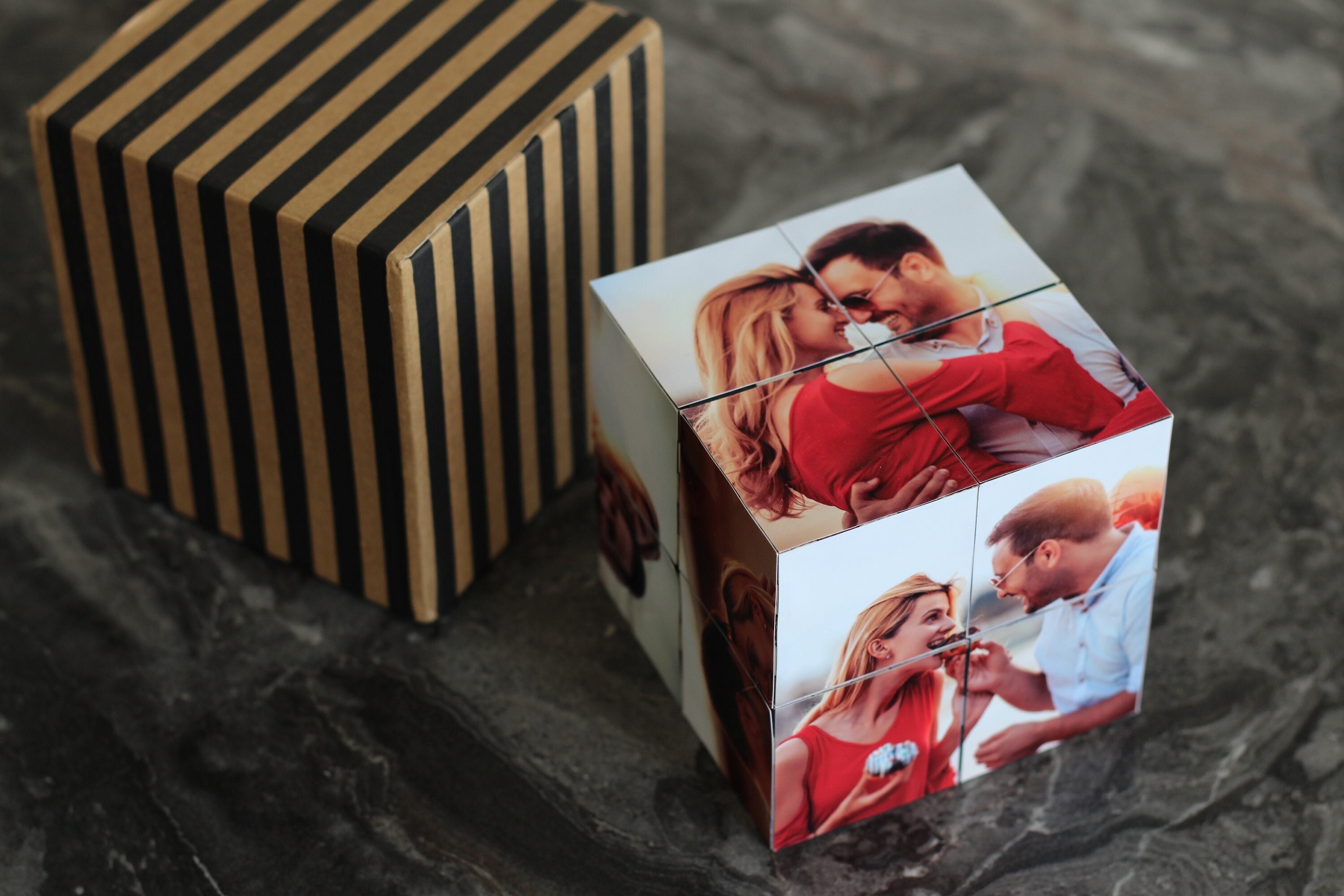 Personalized Wooden Cube Magic Photo Cube Impressive Gift - Etsy