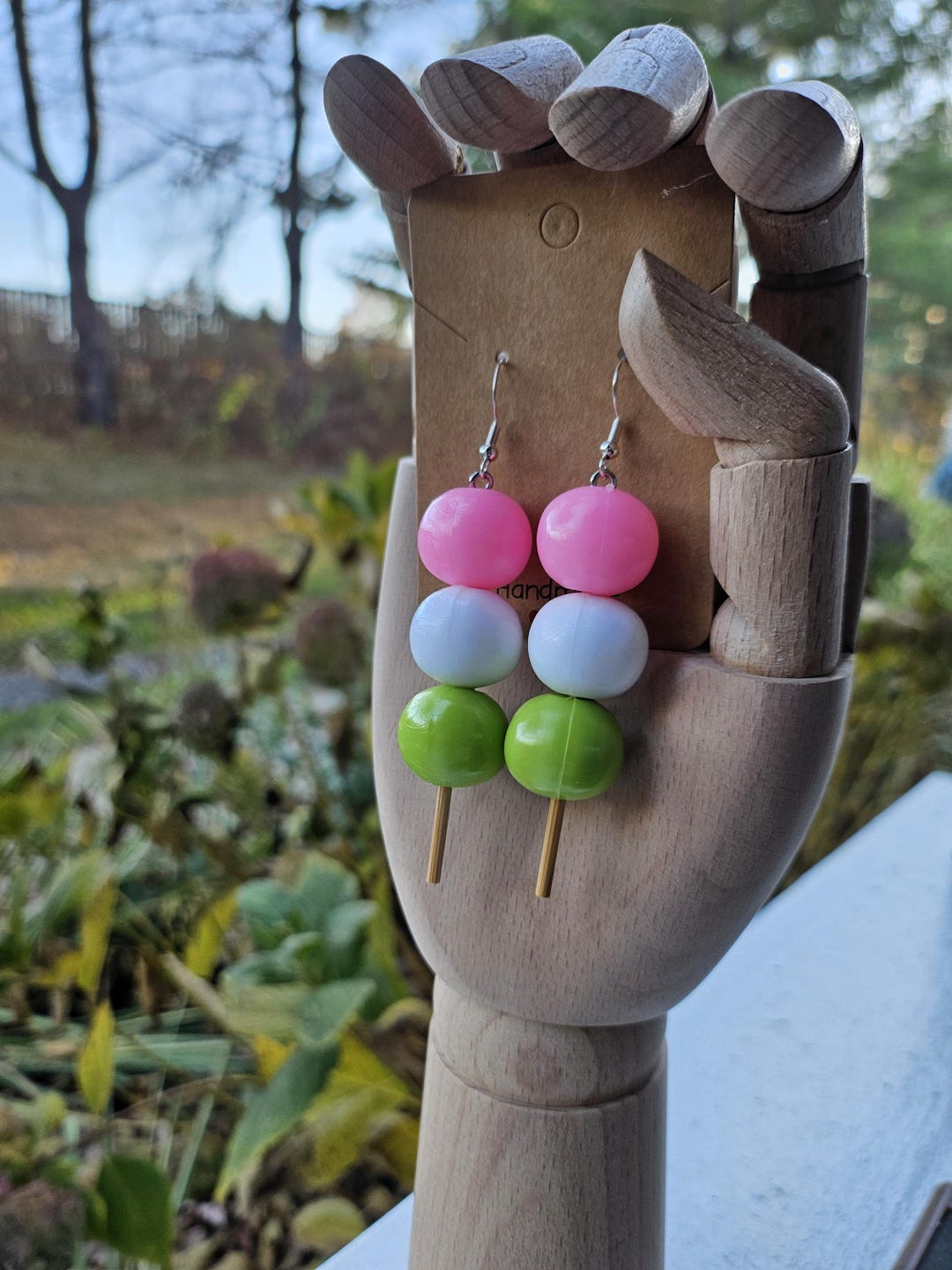 Japanese Dango Mochi Dangling Earrings - Etsy
