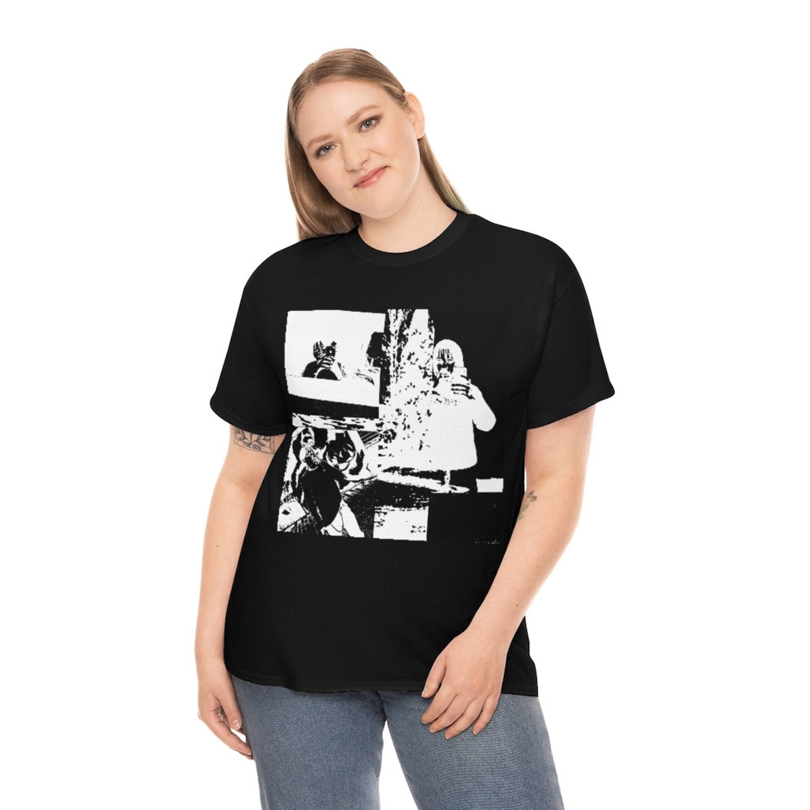 Summrs Devotion White and Black Tee - Etsy