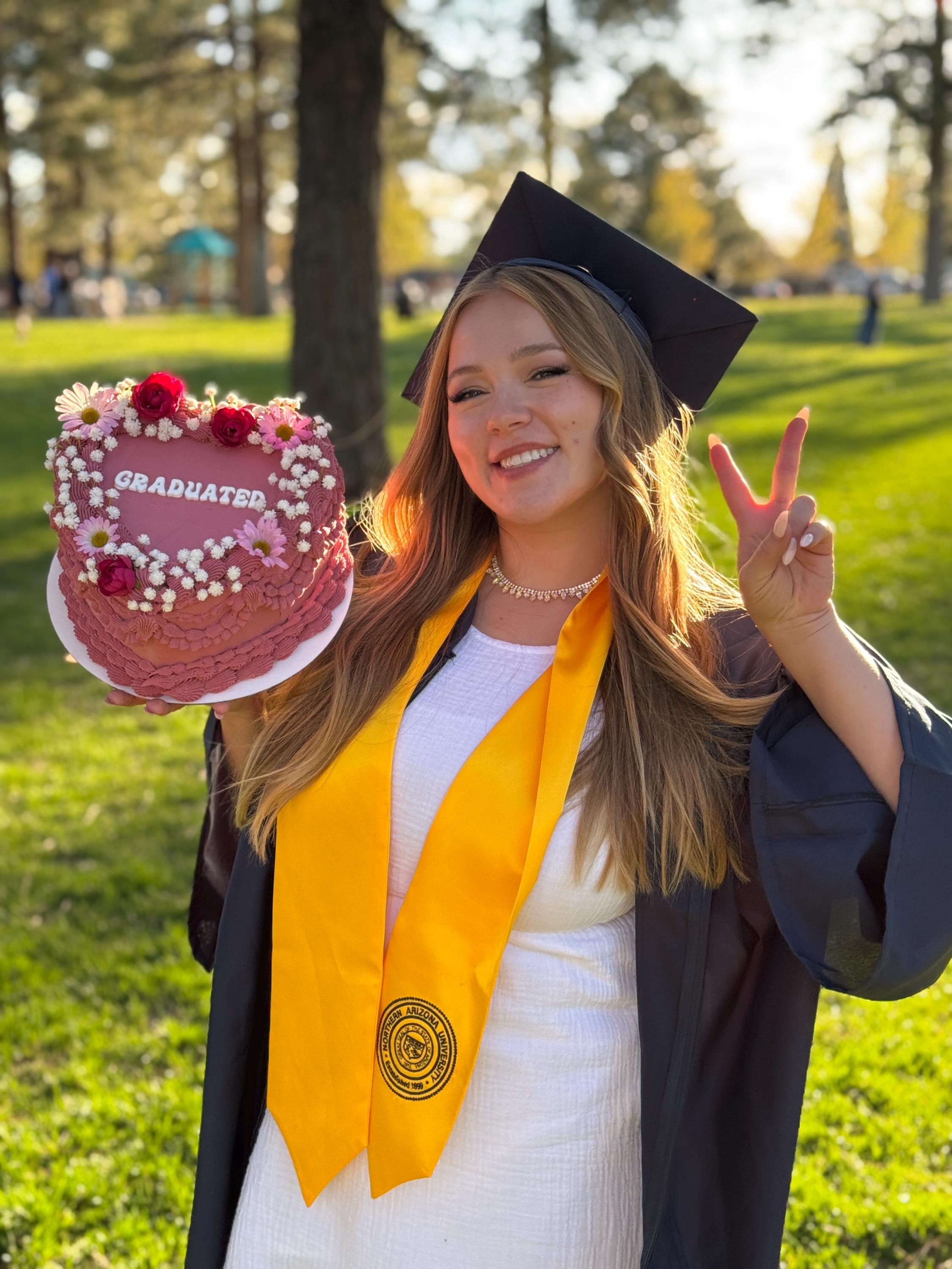 Graduation Fake Cake-prop Cake-photoshoot Cake Display Cake Pink ...