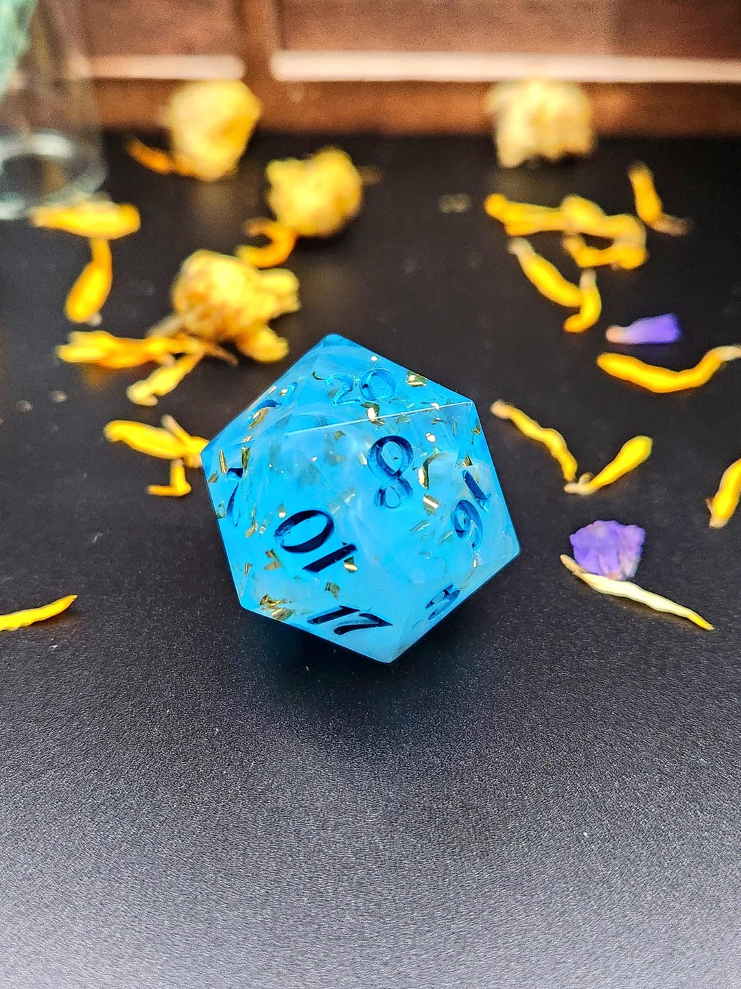 Arcane Cloud Blue Foil 30mm D20 TTRPG Dice - Etsy