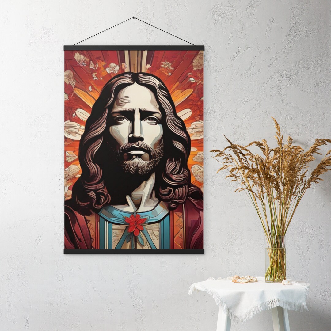 Poster With Hangjesus Christ in Pop Art and Art Decoers - Etsy