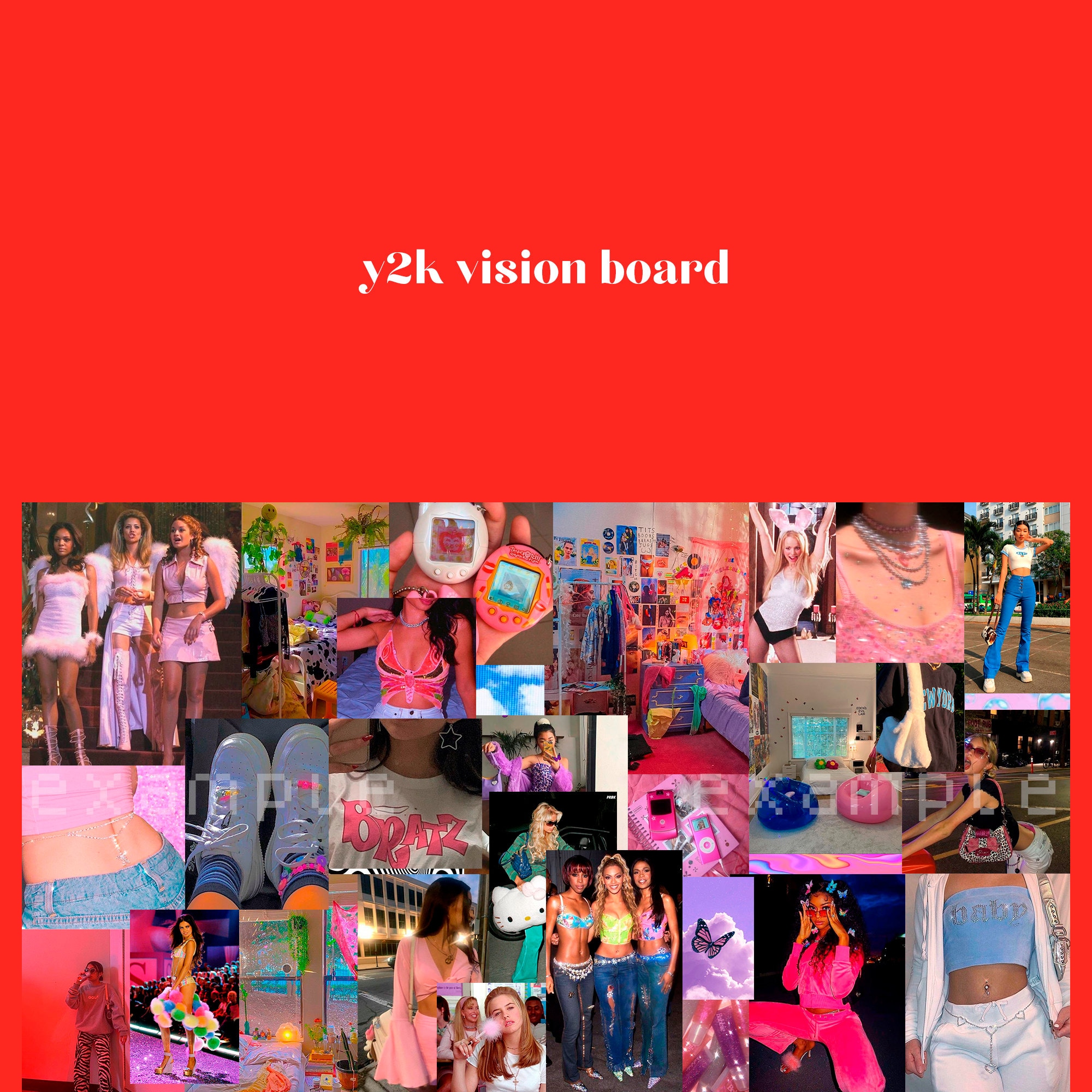 Printable Y2K Aesthetic Vision / Inspirational / Manifestation Board - Etsy