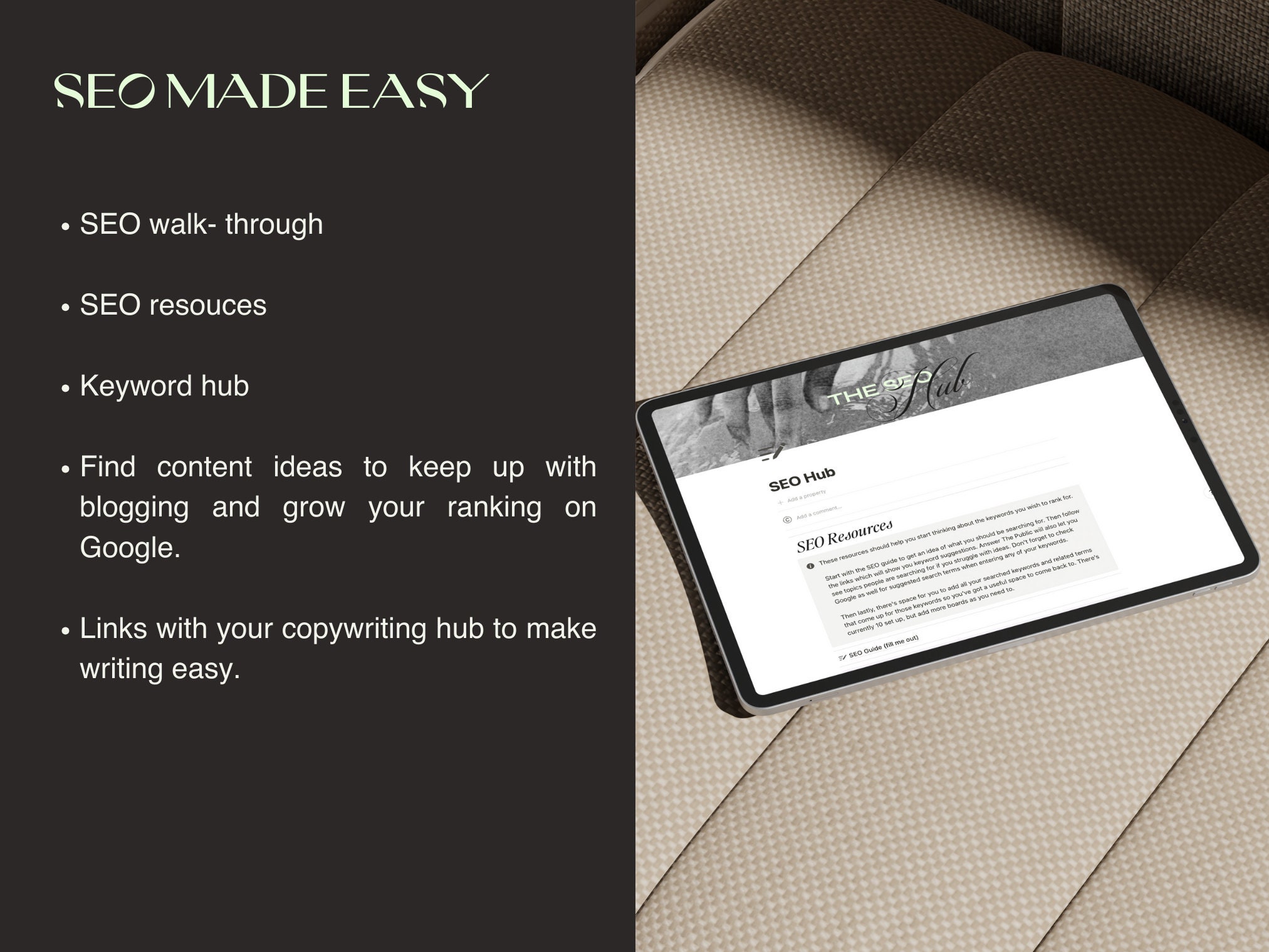 Website Content Planner Notion Template Small Business Planner Copywriting Guide Website ...