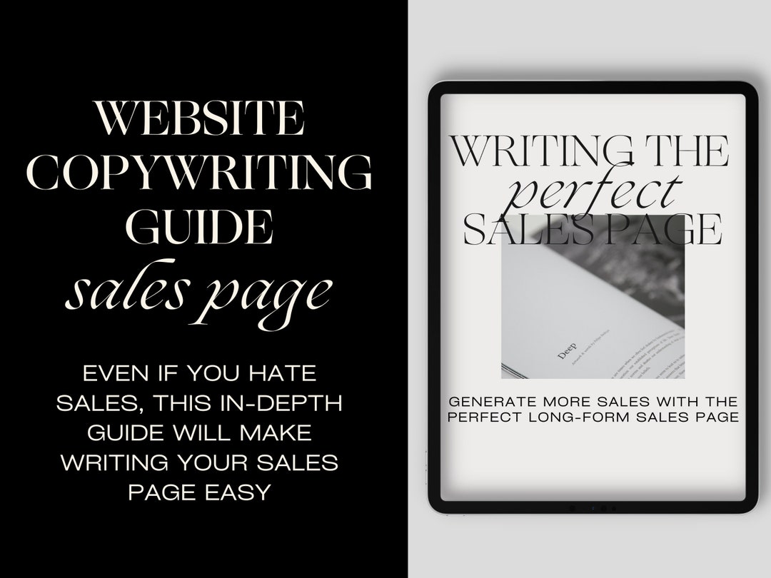 Sales Page Copy | Website Copy Template | Website Content | Website ...