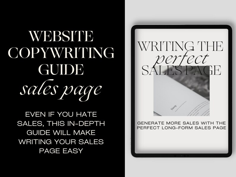 Sales Page Copy | Website Copy Template | Website Content | Website ...