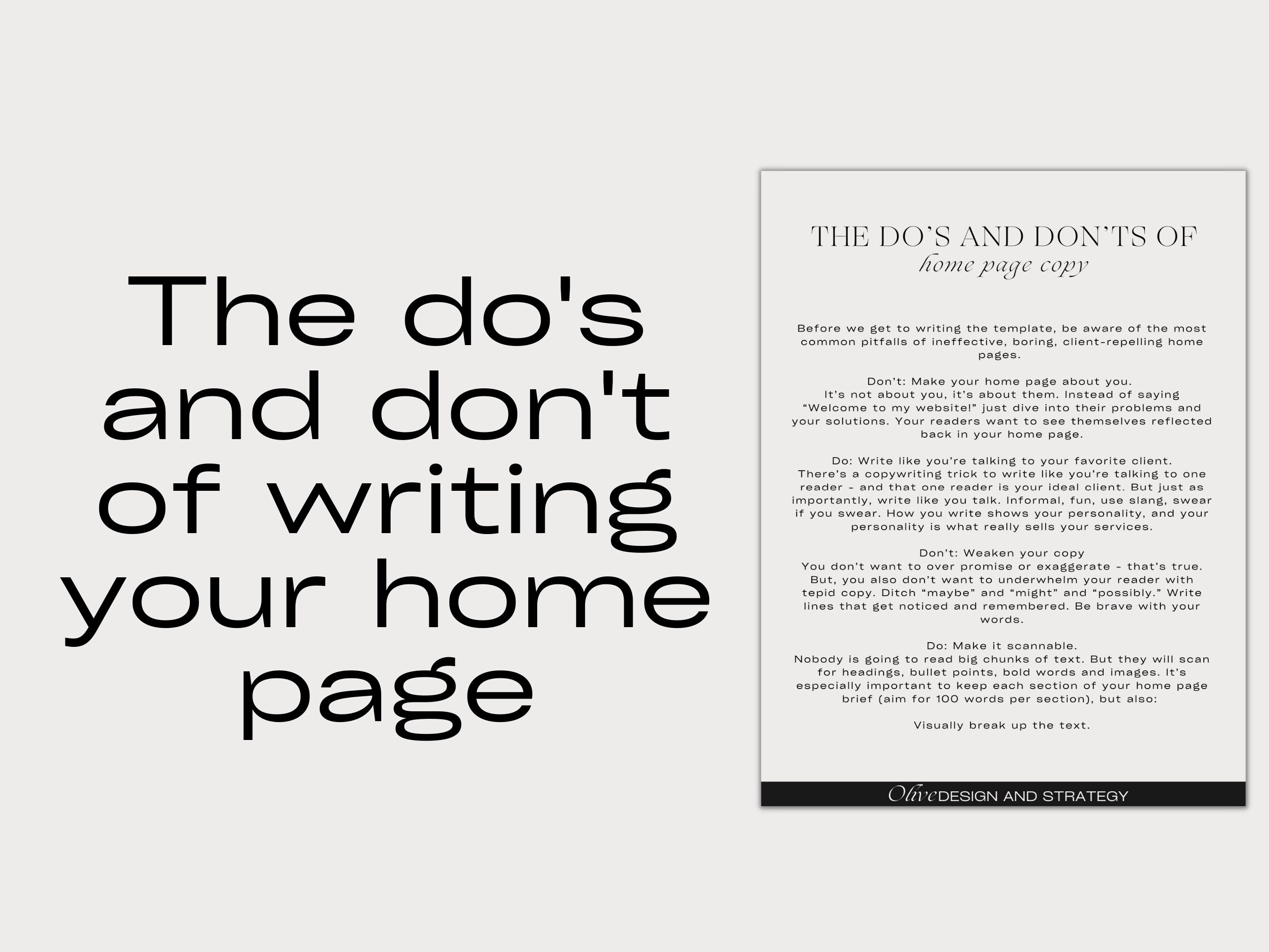 Home Page Copy Website Copy Template Website Content Website ...