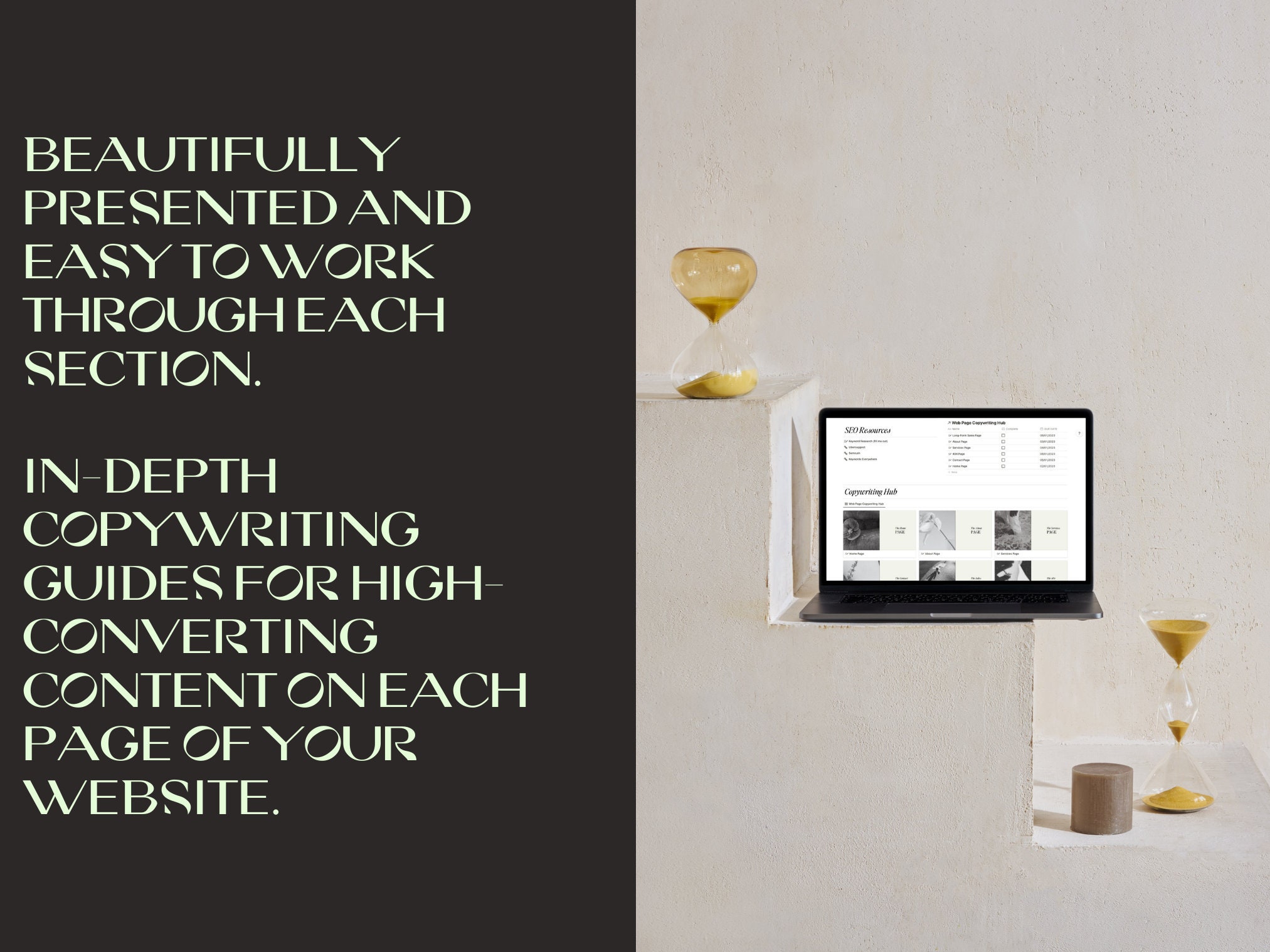 Website Content Planner Notion Template Small Business Planner Copywriting Guide Website ...