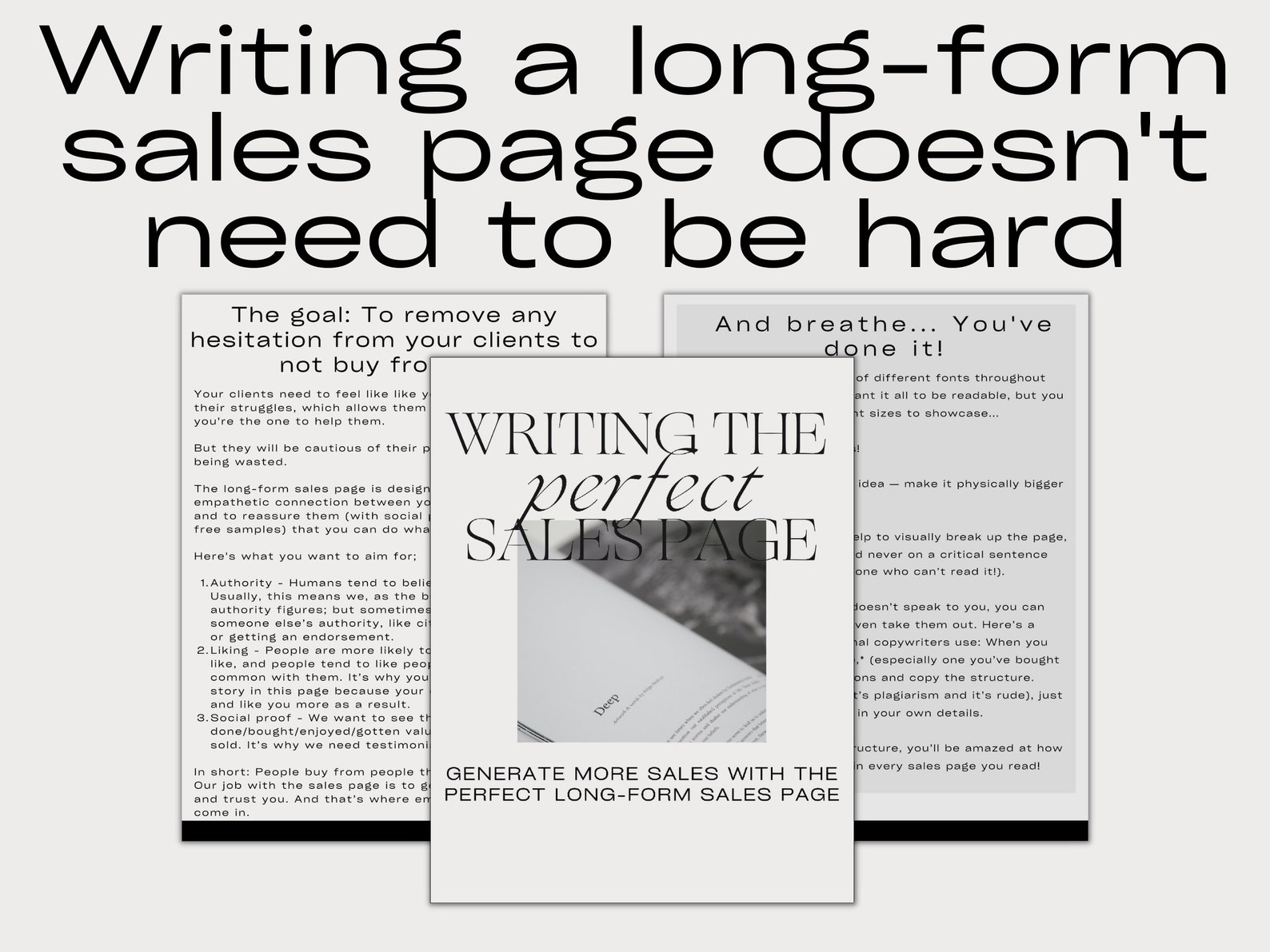 Sales Page Copy | Website Copy Template | Website Content | Website ...