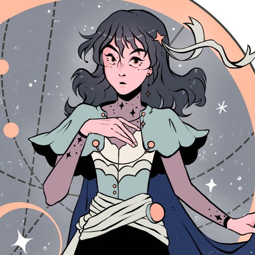 Digital Character Art Commission Full Color With Shading - Etsy