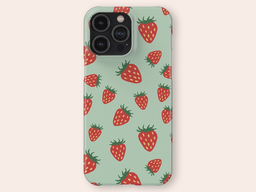GREEN STRAWBERRY Y2K iPhone 14 Case, iPhone 13 Case, iPhone 12 Case ...