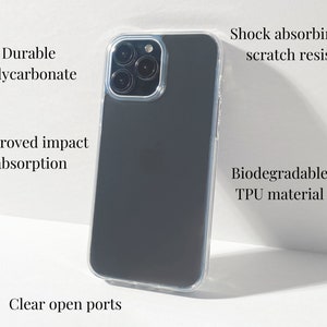 Aesthetic Wildflower Pink and Blue Roses Clear Case for iPhone 14 13 ...