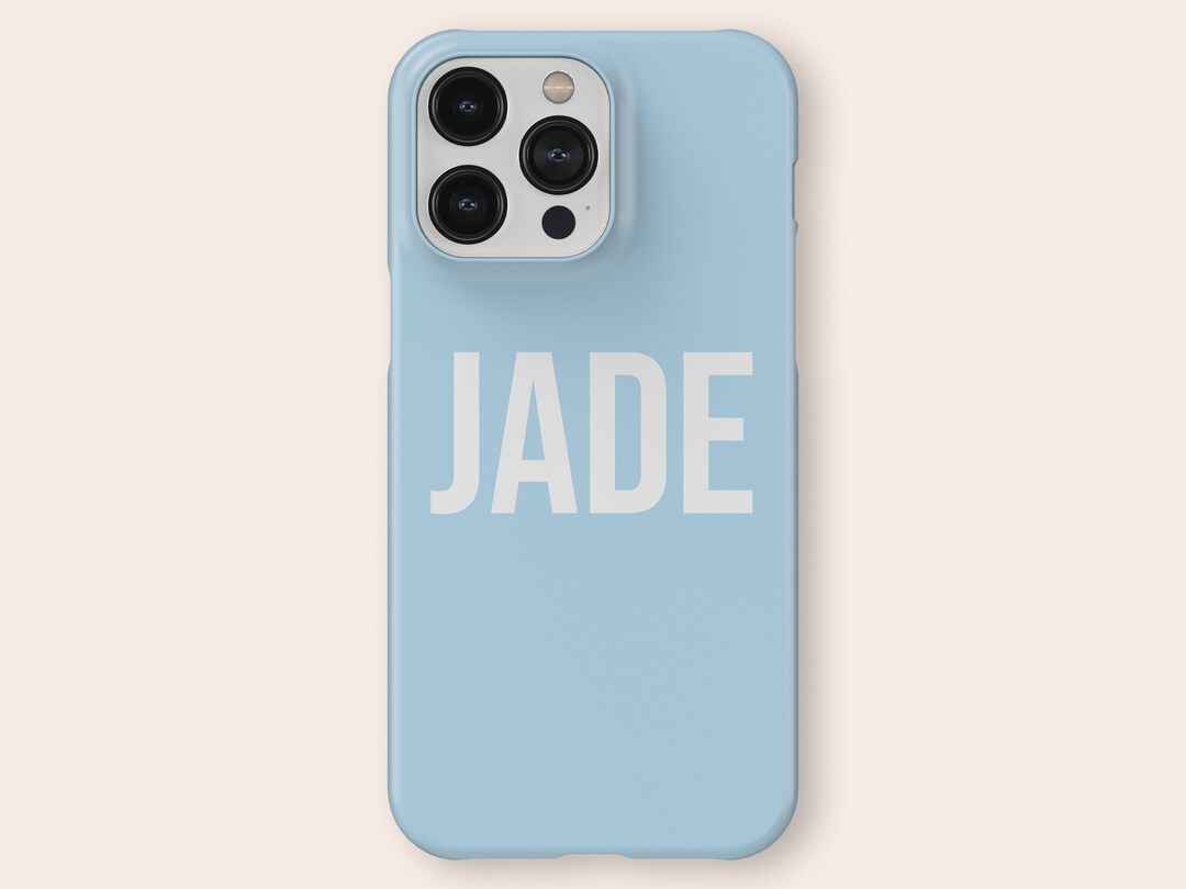 PERSONALISED NAME Baby Blue Case for iPhone 14 iPhone 13 iPhone 12 Mini ...