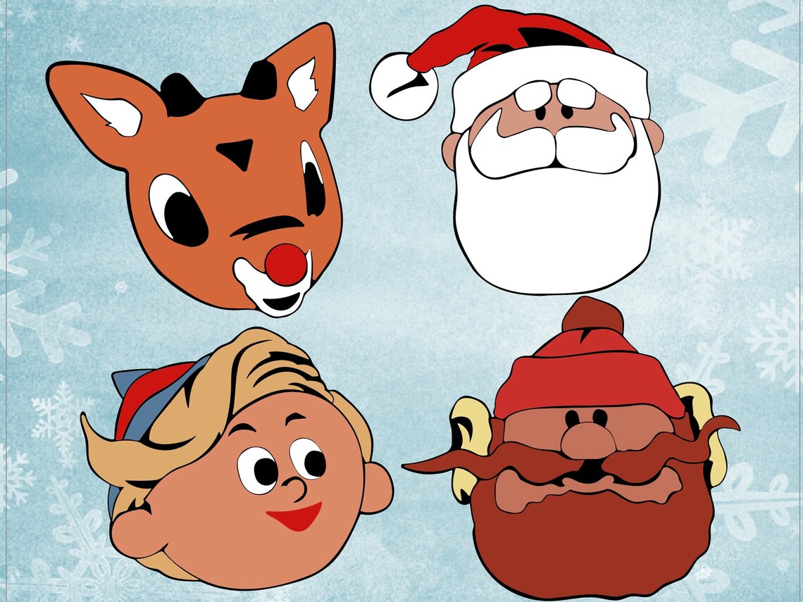Rudolph SVG Reindeer SVG Santa Claus SVG Bundle - Etsy Canada