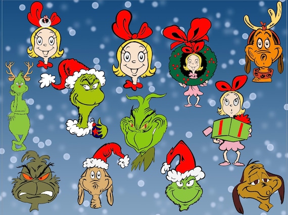 The Grinch Bundle Svg Cindy Lou Max And Grinch Bundle Svg Etsy Uk