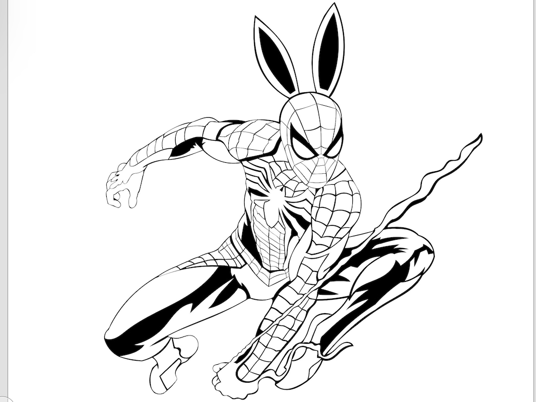 Spiderman Png Spiderman Easter Png Easter Coloring Png - Etsy UK