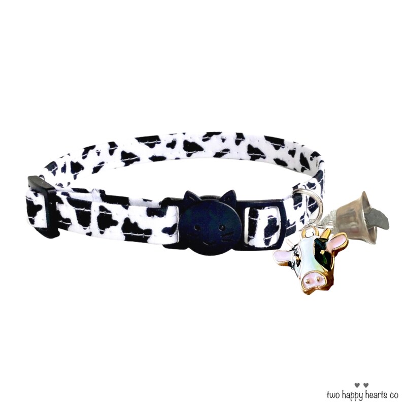 Cow Print Cat Collar - Etsy