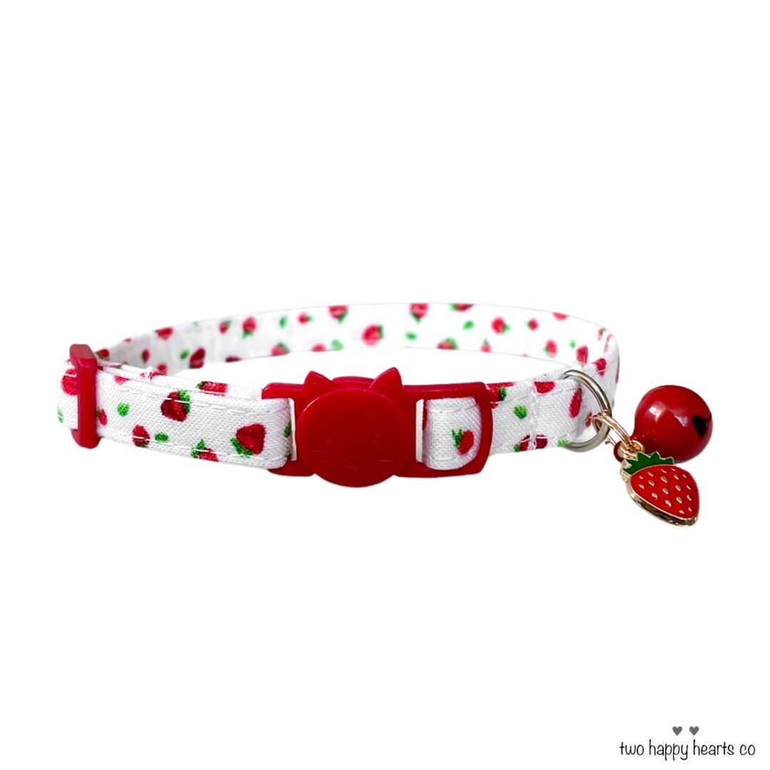 Strawberry Cat Collar Strawberry Kitten Collar Strawberry Collar ...