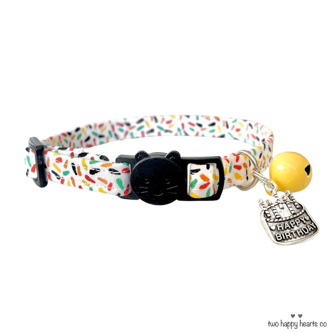 Cat Collar Birthday Dog Collar Sprinkles Kitten Collar Sprinkle Collar ...