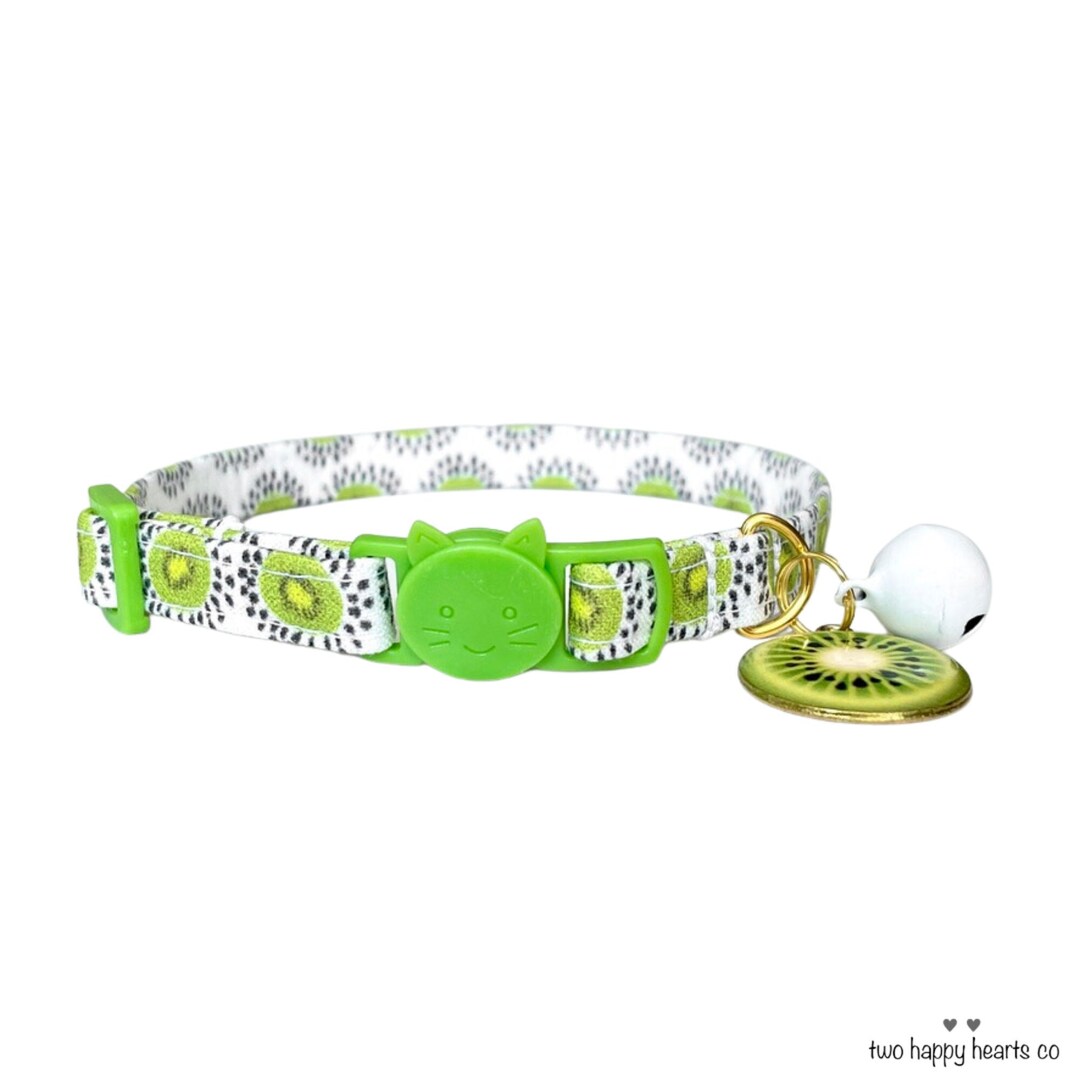 Cat Collar Kiwi Kitten Collar Safety Fruit Dog Collar Kiwi Summer ...