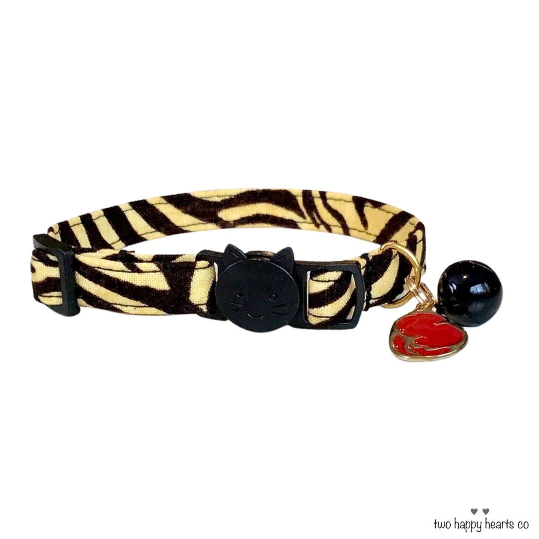 Tiger Print Collar, Cat Collar, Kitten Collar, Small Dog Collar ...