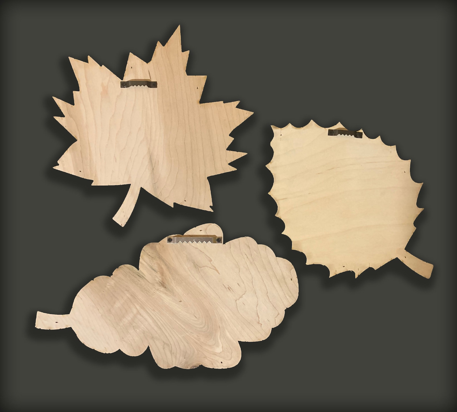 Woodland Leaf Wall Art - Laser Engraved Shadow Boxes - Etsy