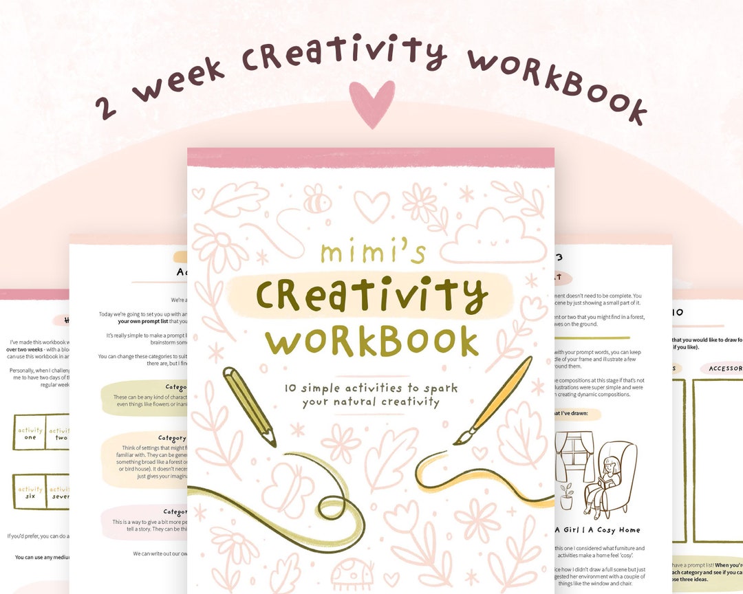 Cahier d'exercices d'idées de dessins créatifs | Cahier d'exercices PDF ...