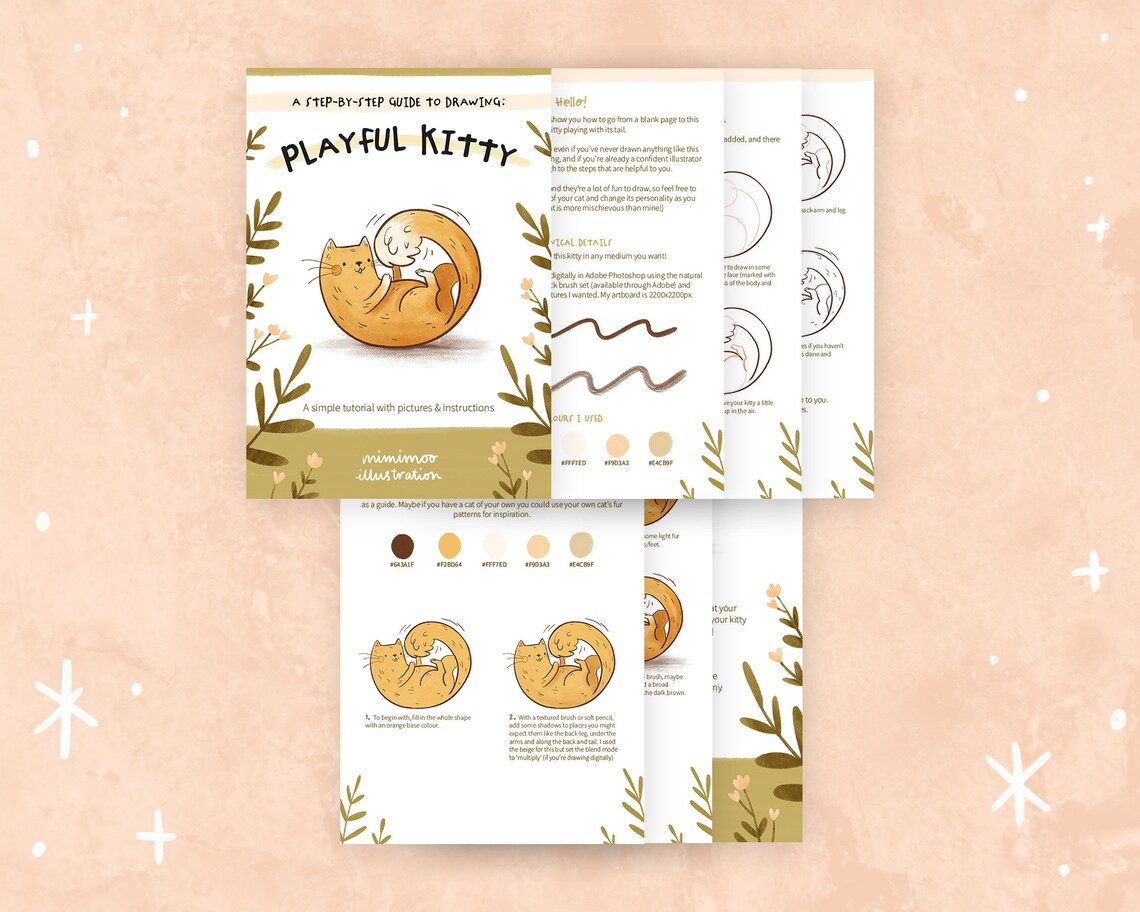 How to Draw BUNDLE Pack of 5 Digital Step-by-step Drawing - Etsy