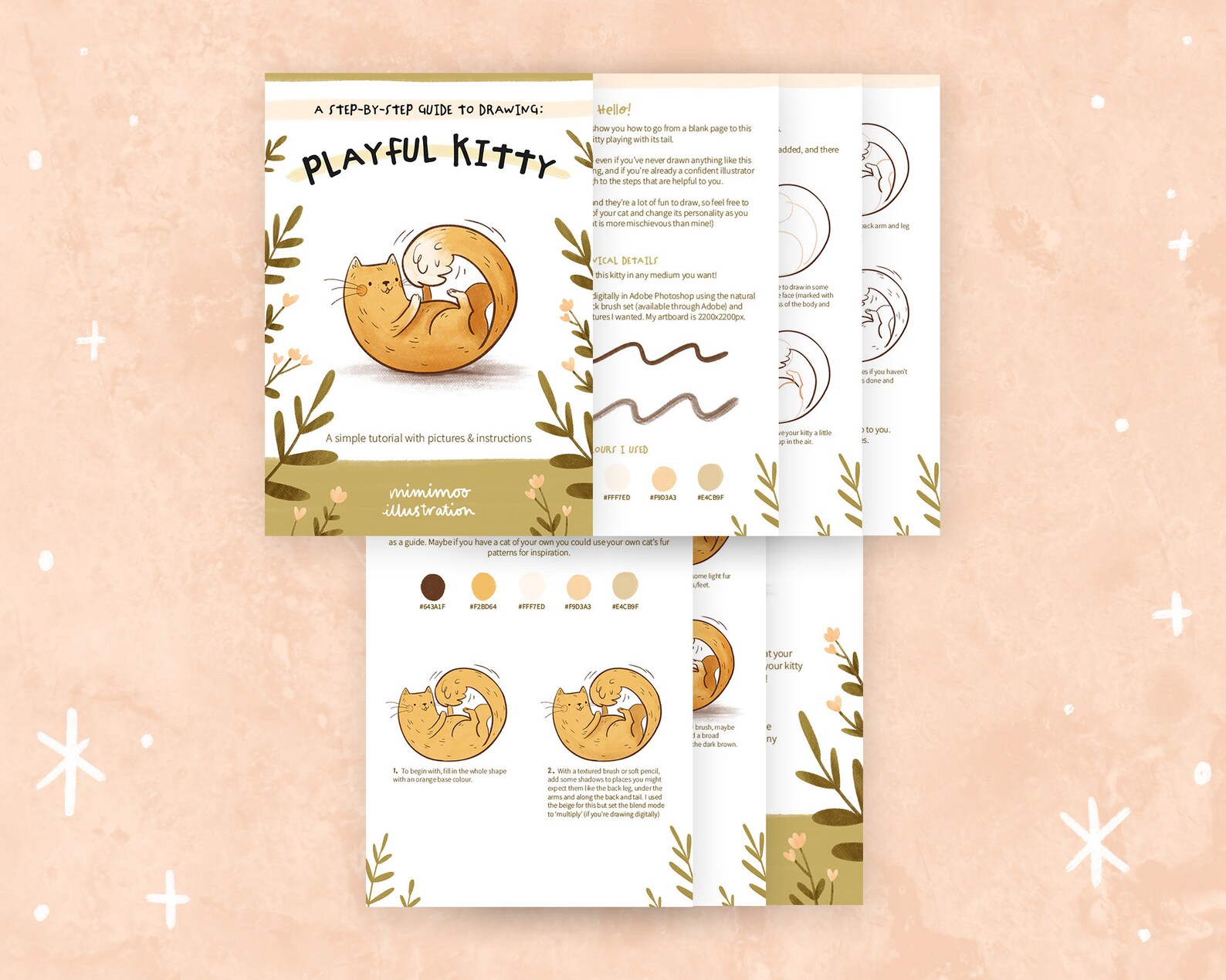 How to Draw BUNDLE Pack of 5 Digital Step-by-step Drawing - Etsy