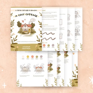 How to Draw BUNDLE | Pack of 5 Digital Step-by-step Drawing Guide Pdfs ...