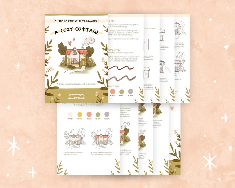 How to Draw BUNDLE Pack of 5 Digital Step-by-step Drawing - Etsy