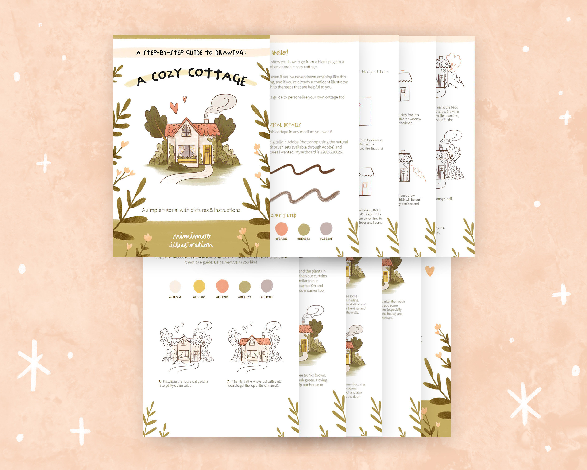 How to Draw BUNDLE Pack of 5 Digital Step-by-step Drawing - Etsy