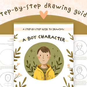 How to Draw A Boy Character | Digital Step-by-step Drawing Guide PDF ...