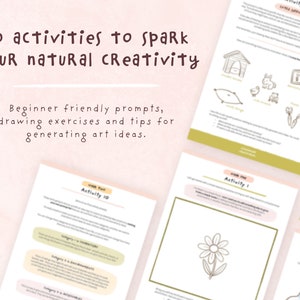 Cahier d'exercices d'idées de dessins créatifs | Cahier d'exercices PDF ...