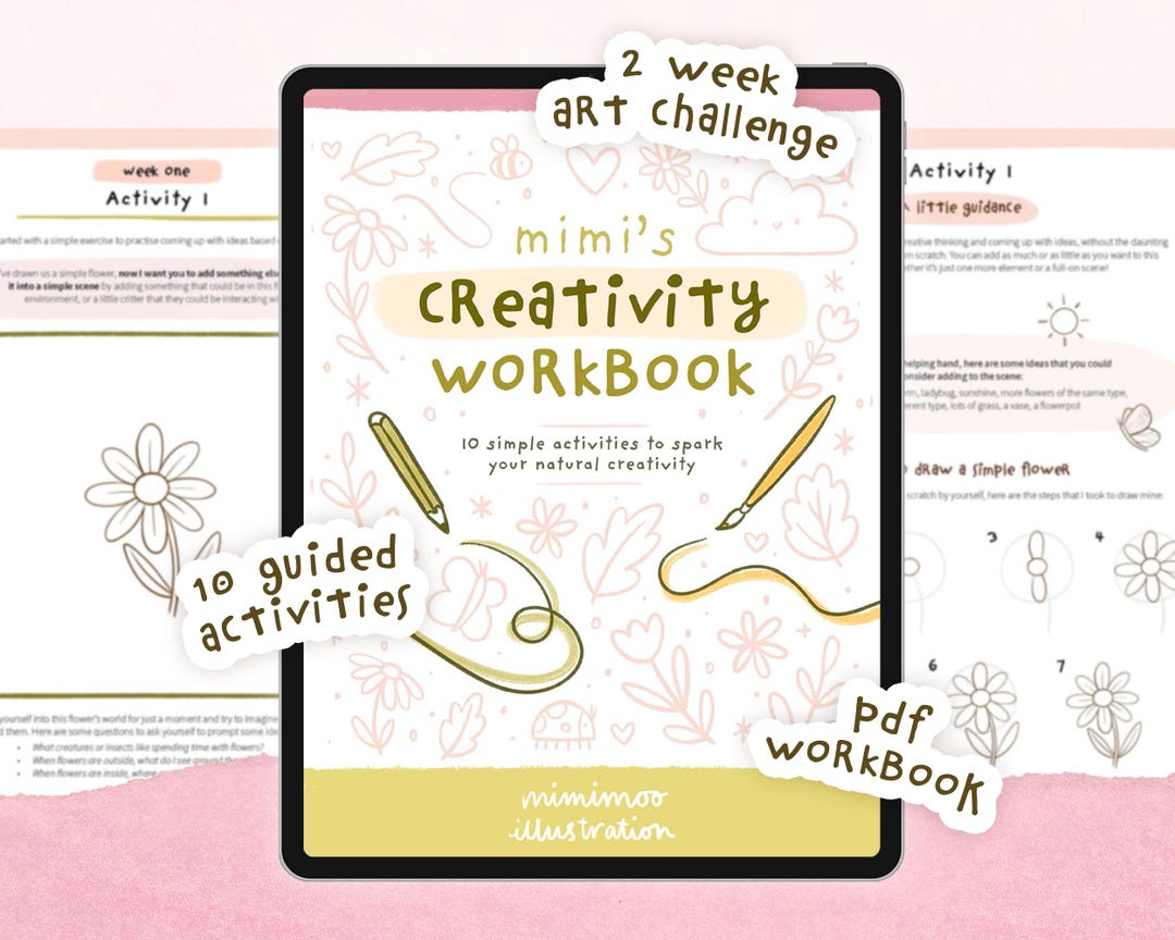 2 Week Art Challenge Workbook | 30 Page PDF With 10 Drawing Activities ...