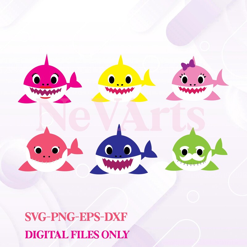 Shark Family Bundle - Etsy
