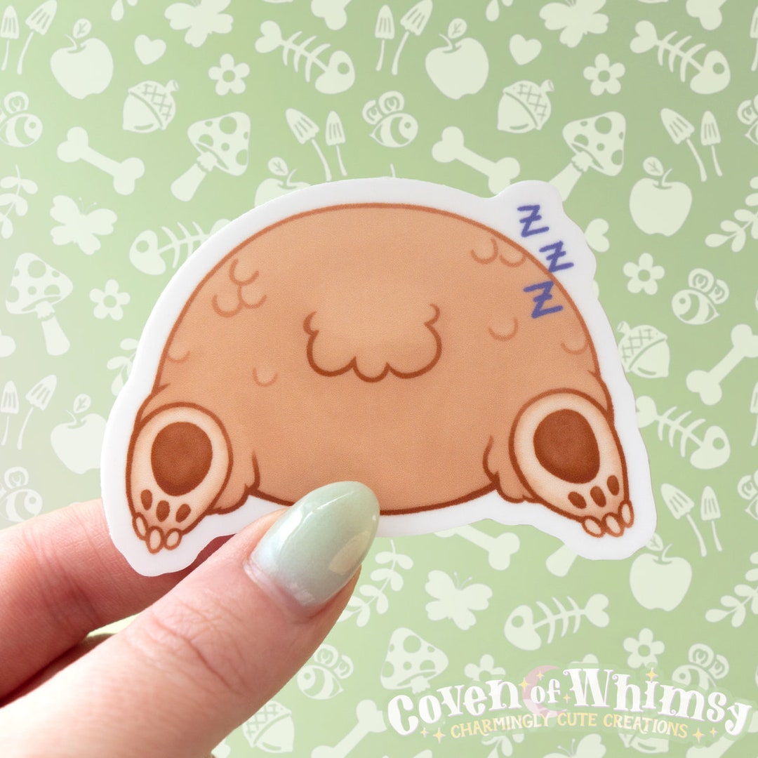 Owlbear Cub Sleepy Butt Sticker | Cute Dnd Monster | Matte Waterproof ...