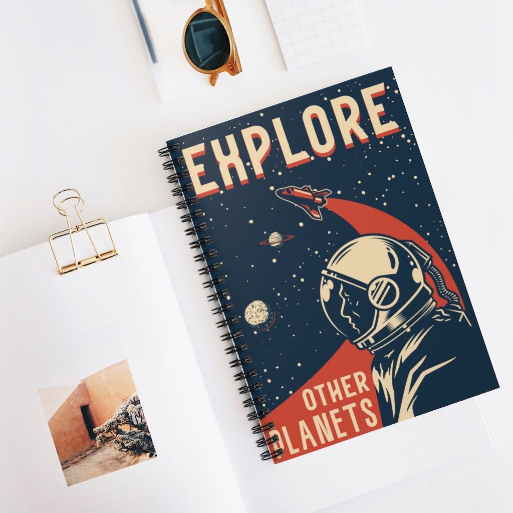 Explore Other Planets NASA Inspired Spiral Notebook Ruled - Etsy UK