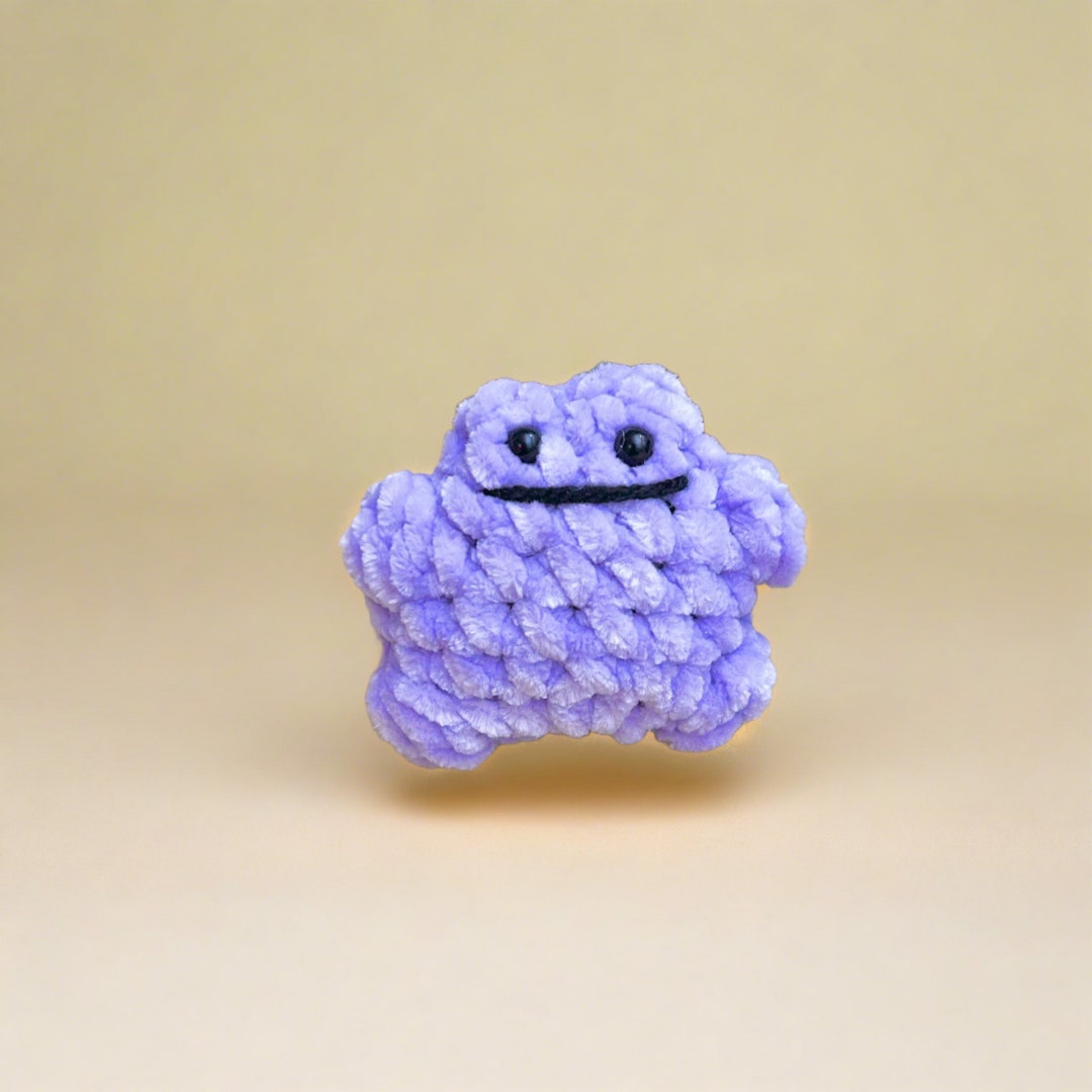 Tiny Ditto Desk Plushie - Purple Blob Desk Pet - Anime Desk Accessories ...