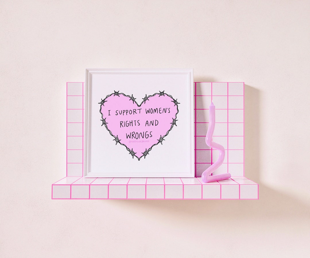 Physical Art Print - Women's Rights Are Human Rights - Feminism ...