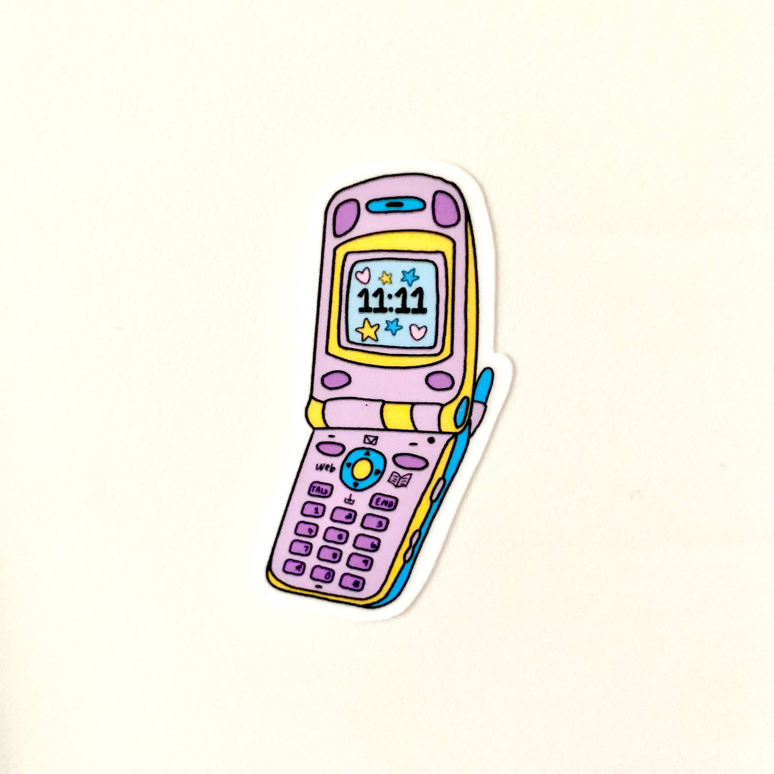 Pastel Y2K Flip Phone Sticker Y2K Stickers Cute Stationery - Etsy