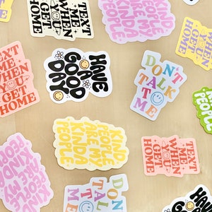 Have A Good Day - Smile Face Sticker - Happy Face Art - Positivity ...