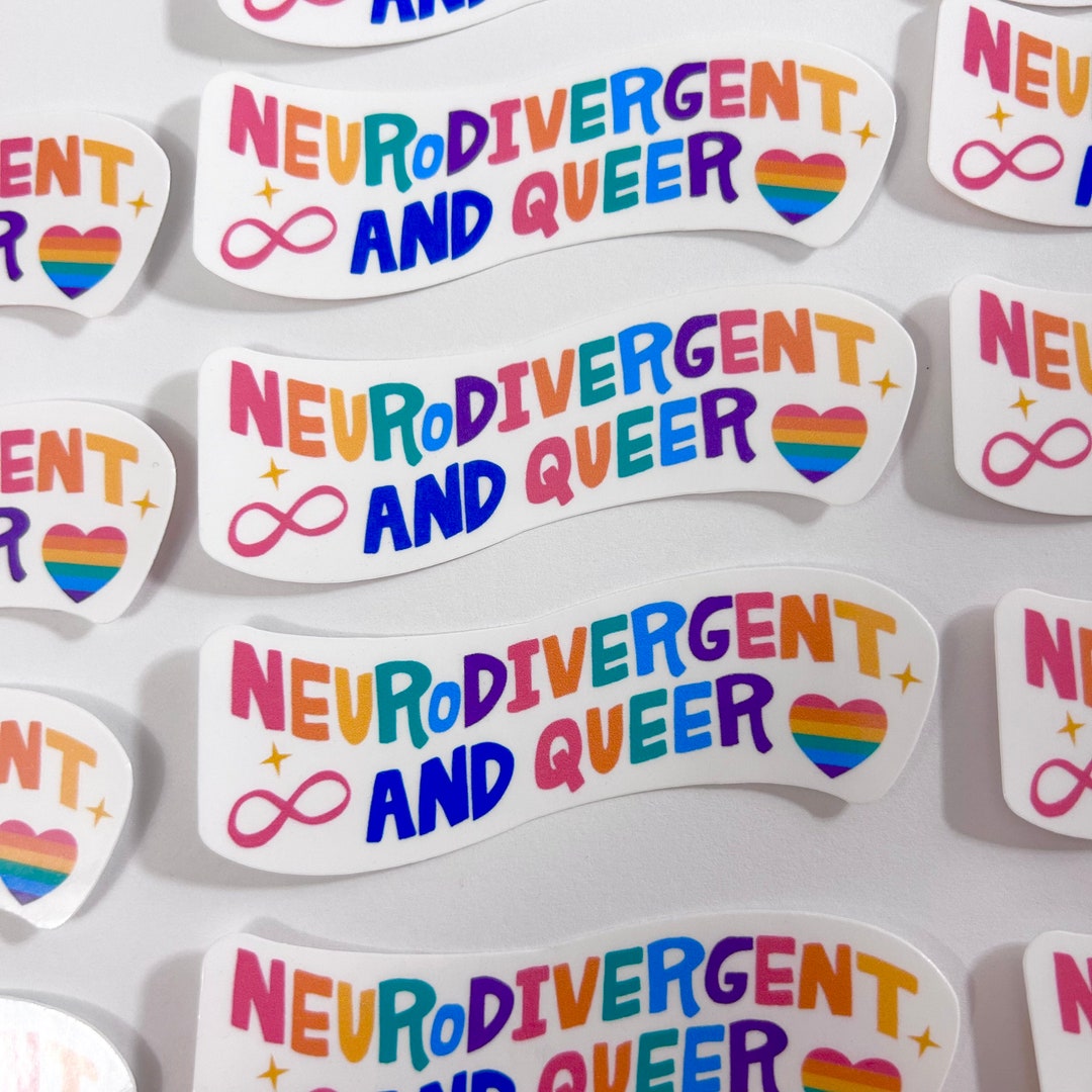 Neurodivergent Queer Sticker Gay Pride, Trans Joy, Gay Stickers Water ...