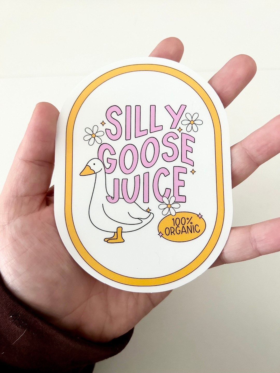Silly Goose Juice Bumper Sticker - Funny Waterproof Vinyl Sticker - Etsy